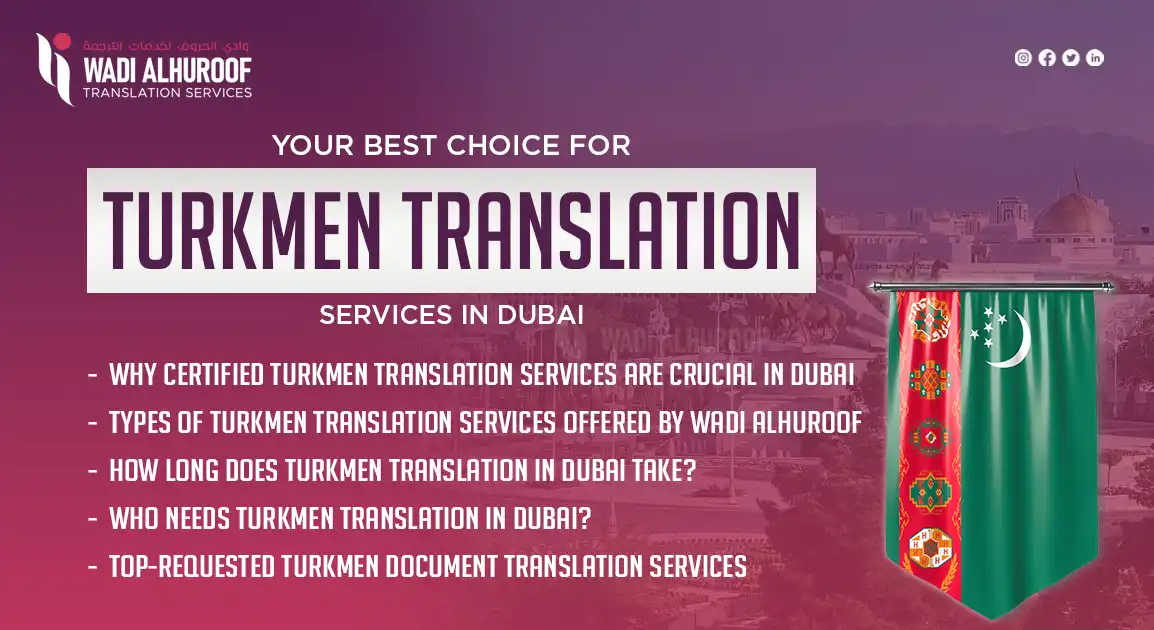 Certified Provider Of Turkmen Translation Services In Dubai